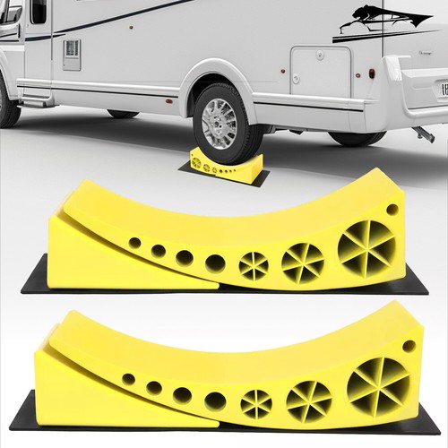 Universal 2 X Camper Leveler Curved RV Camper Trailer Leveling Blocks ...