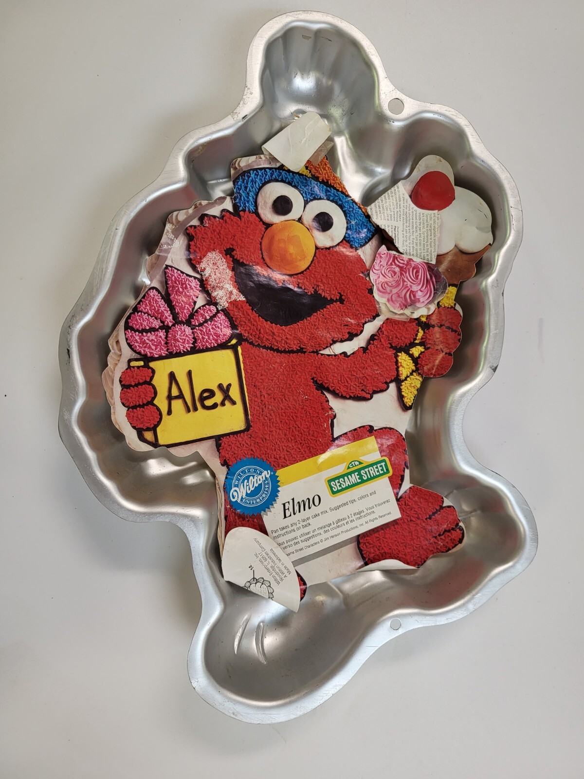 Wilton+Cake+Pan+Mold+Elmo+Sesame+Street+Ice+Cream+1996+2105-4298+Dance ...