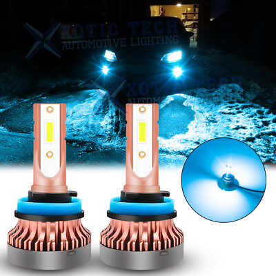 Bright Ice Blue 8000k COB LED 100W Fog Light Bulbs For Audi A3 A4 A5 A6 ...