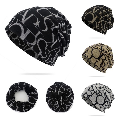 Clout Hats Women&Men Unisex Print Hat Ruffle Cancer Chemo Hat Beanie ...