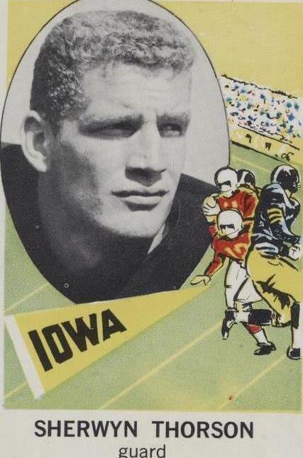 1961 Nu-Cards Football Stars - Sherwyn Thorson #150 (RC) for sale ...