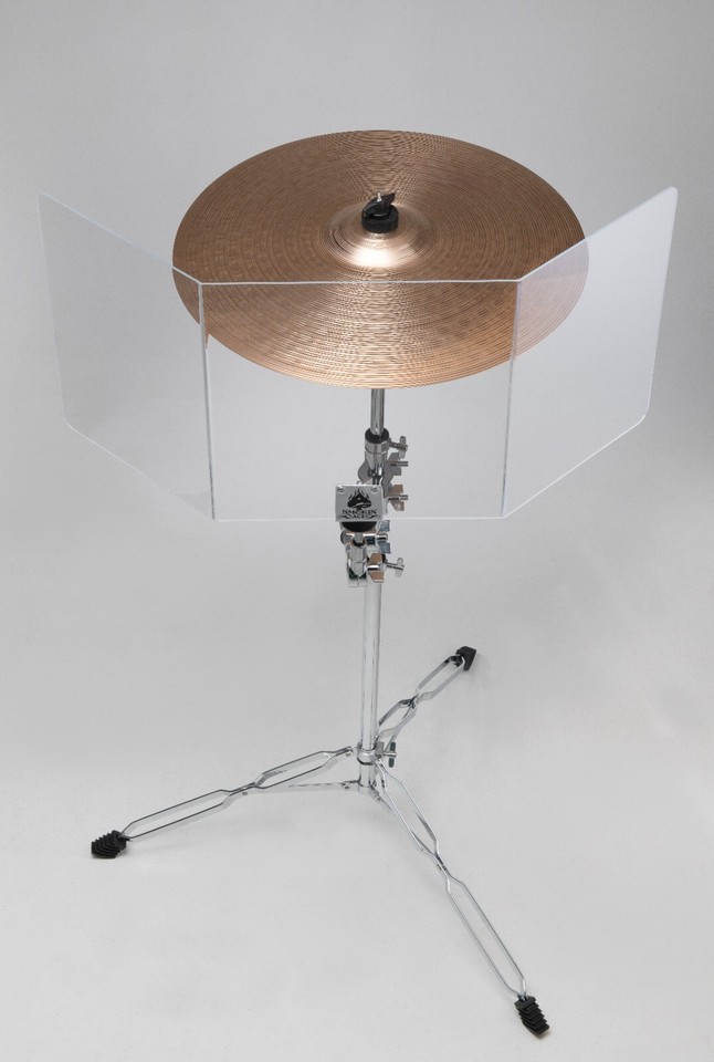 DRUM / CYMBAL SHIELD FOR CYMBALS UP TO 24" - Decrease Cymbal Volume Up ...