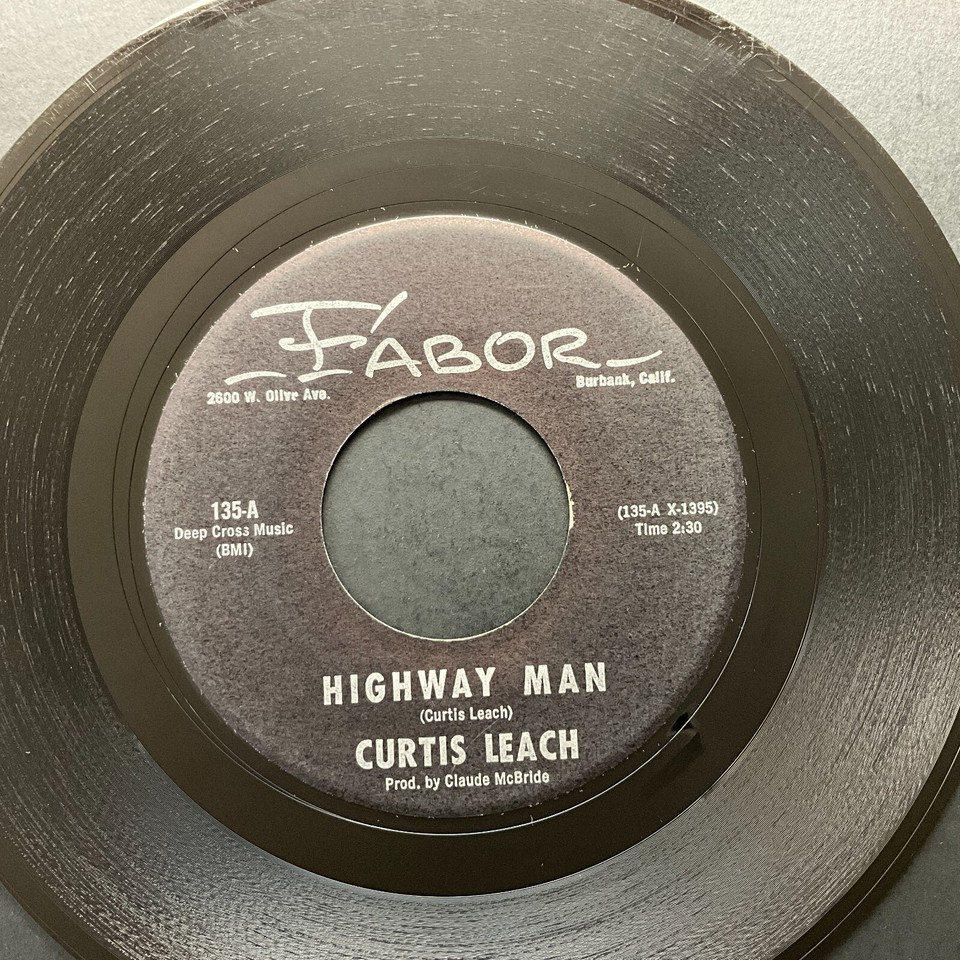 Curtis Leach, Highway Man / Oklahoma, Home Of My Heart, 7" 45rpm, Vinyl ...
