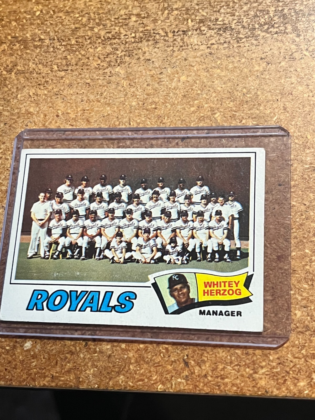 1977 Topps Baseball #371 Kansas City Royals Checklist Whitey Herzog ...