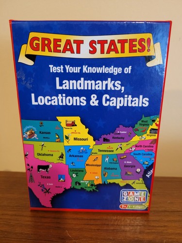 Great States Card Game & Map by Game Zone | eBay