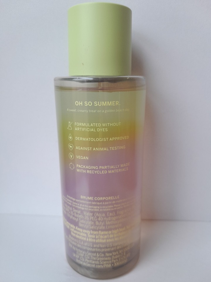 VICTORIA'S SECRET PINK SUNSET GELATO Fragrance Body Mist VS Limited ...