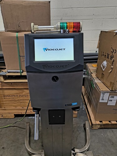 Videojet inkjet 1580 continuous printer w/umbilical cord and stand. | eBay