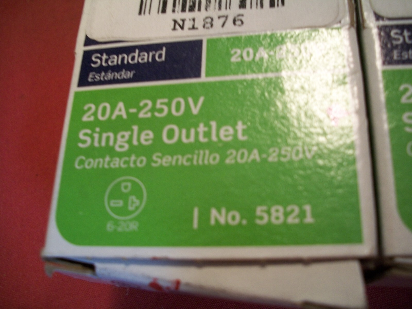 3 Leviton 20A-250v Single Outlets #5821, NIB | eBay