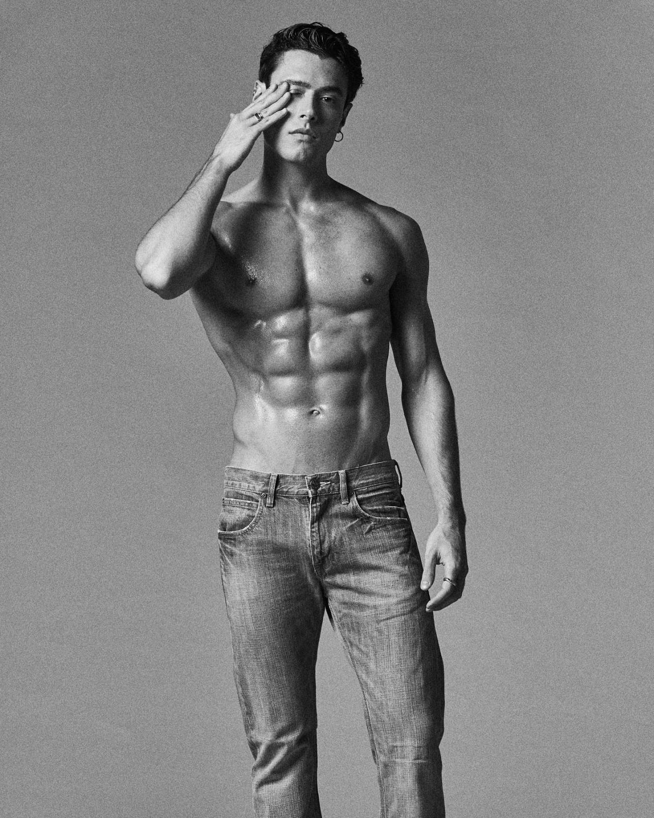 [P506] Male Model Showing Off Posing Beefcake Alpha Hunk Man Beefy | eBay