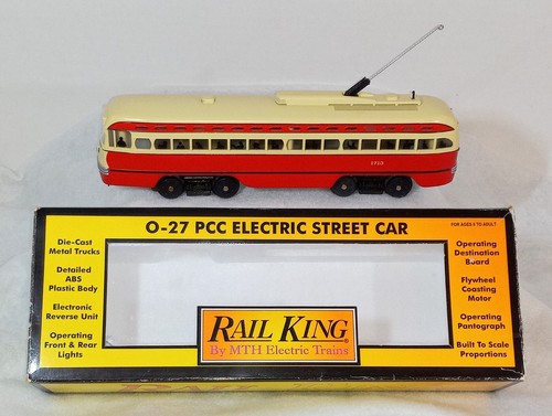 MTH RailKing Pittsburgh Railways PCC Trolley 1713 30-2505-1 O-Gauge ...