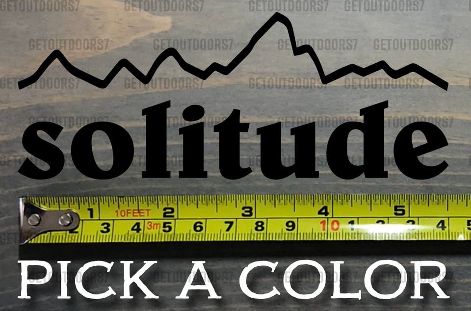 Solitude Sticker Decal 5.5" Snowbird Mountain Ski Utah Alta Deer Valley ...