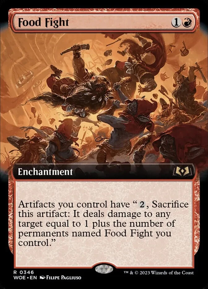 Food Fight (346) Extended Art Wilds of Eldraine WOE MTG Magic | eBay