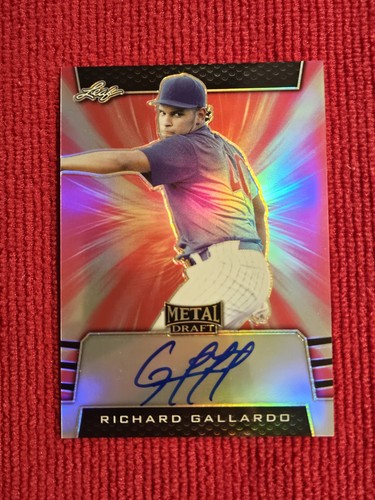 Richard Gallardo 2019 Leaf Metal Draft Pink Auto #10/20 Cubs | eBay ...