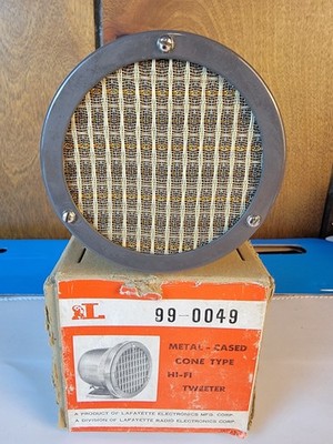 Untested Lafayette Metal-Cased Cone Hi-Fi Tweeter Japan Vintage Audio ...