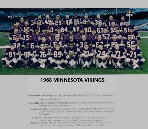 1968 Minnesota Vikings Team Football Nfl 8x10 PHOTO PRINT | eBay