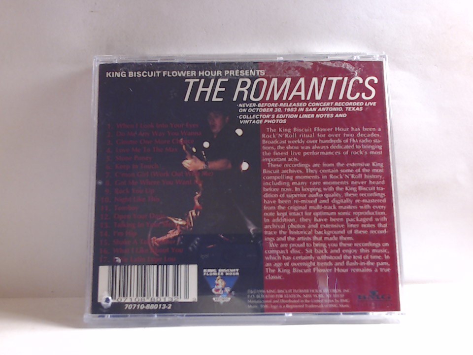 The Romantics – The Romantics (CD, US, 1996, King Biscuit Flower Hour ...