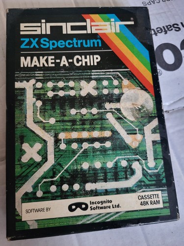 ZX SPECTRUM Vintage Make-A-Chip Cassette 48K ©1983 Incognito Software ...