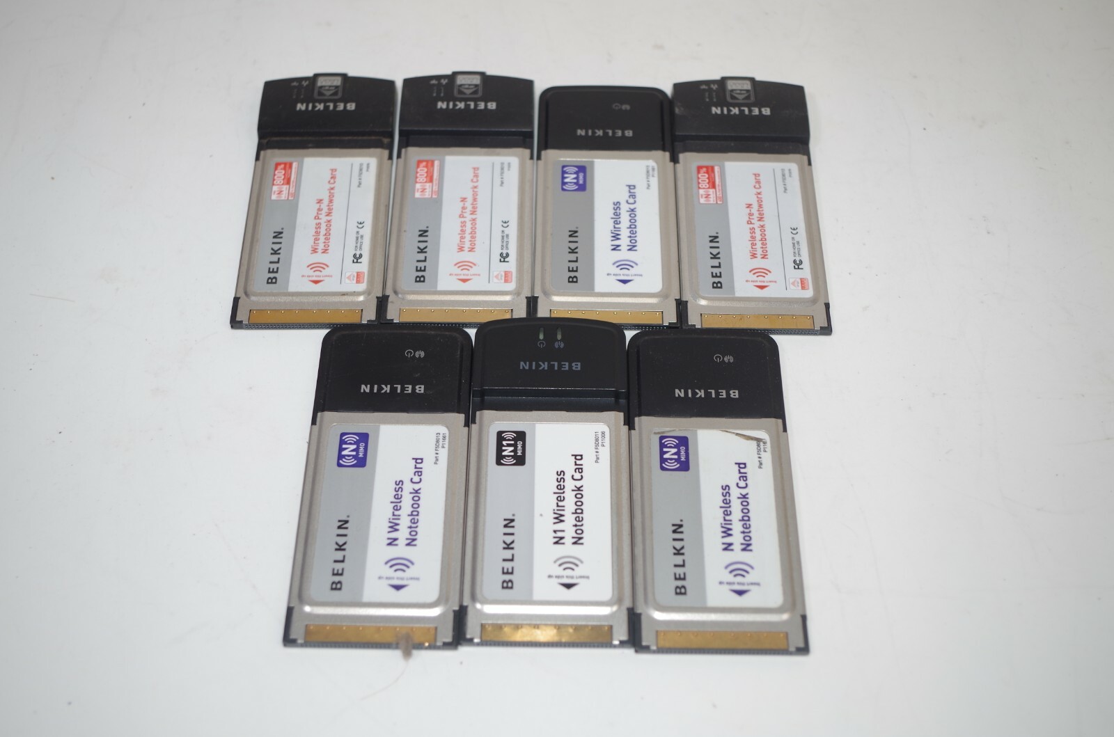 Lot of 7 Belkin Wireless N Network WiFi PC PCMCIA Cards | eBay