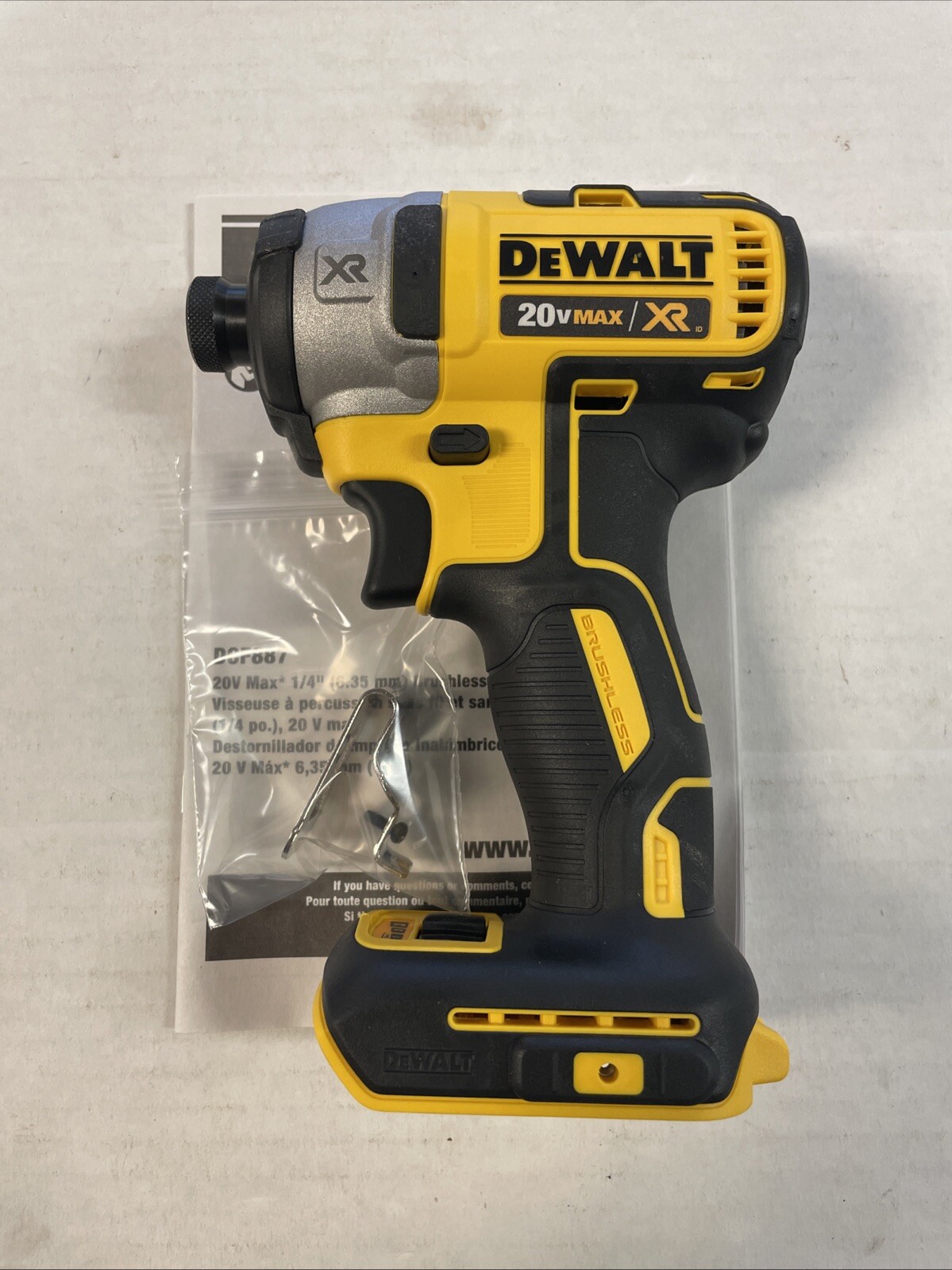 New DEWALT DCF887 3-Speed Brushless 20V Max 1/4" Impact Driver (24) | eBay