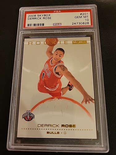 Derrick Rose 2008-09 Skybox Rookie Card #201 PSA 10 Bulls Low Pop | eBay