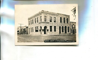 RANDOLPH KANSAS STATE BANK REAL PHOTO POSTCARD 8040R | eBay