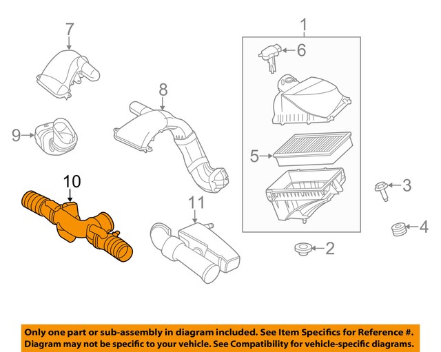 Genuine Jaguar XJ Intake Tube C2D17107 for sale online | eBay