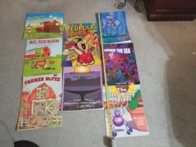 Lot of 8 Teacher Childrens Kids Big Books Oversized Read Along ...