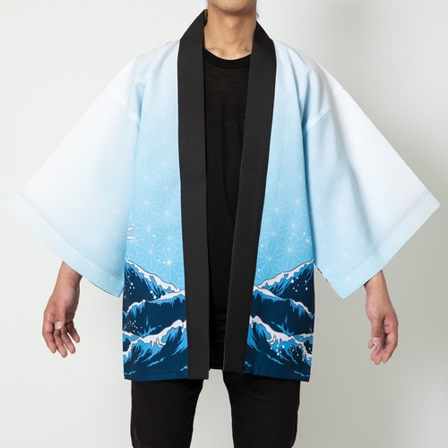 Happi. Tokyo Red Mt Fuji Japan Traditional Kimono Coat Jacket Male ...