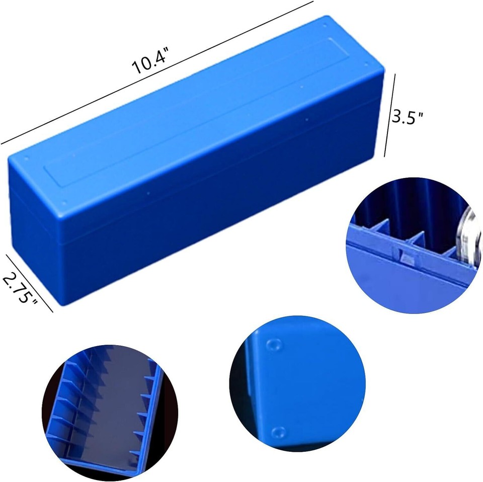 3 Plastic Coin Storage Box Case 20 Slab Coin Holder Tray for PCGS NGC ...