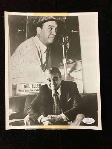 MEL ALLEN SIGNED 8X10 PHOTO AUTOGRAPHED VOICE OF THE NY YANKEES JSA COA ...