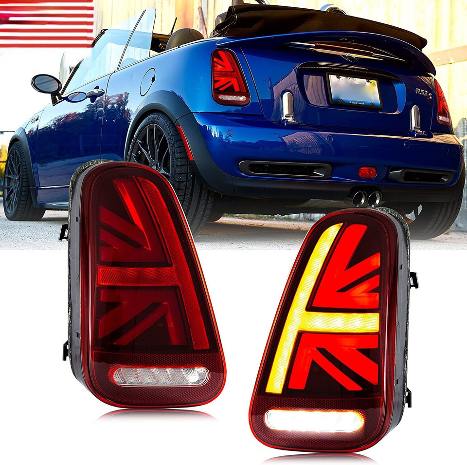 Red LED Sequential Rear Lamps Tail Lights For 2002-2006 Mini Cooper R50 ...