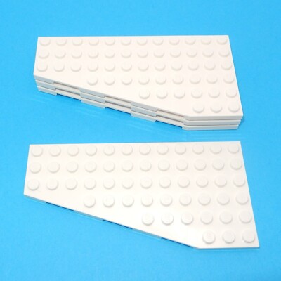 LEGO Plate - Left Wing 6x12 / #30355 / White / 4 Pieces | eBay