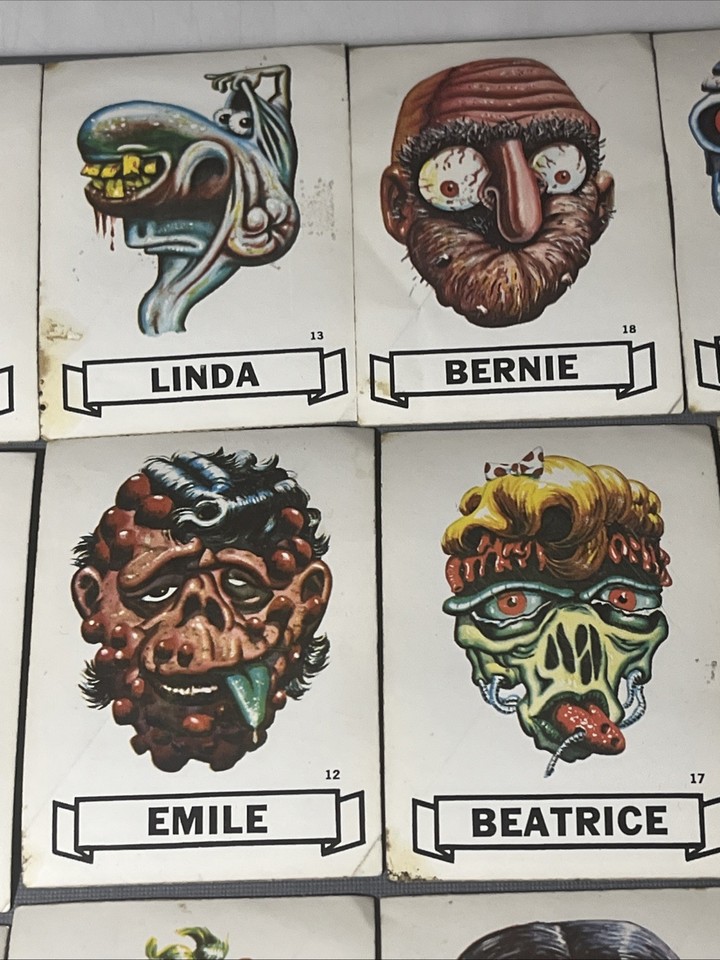 15 1966 Topps Ugly Monster Sticker With Names On Them | eBay