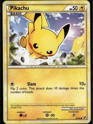 Pikachu Common Undaunted 61/90 NM | eBay