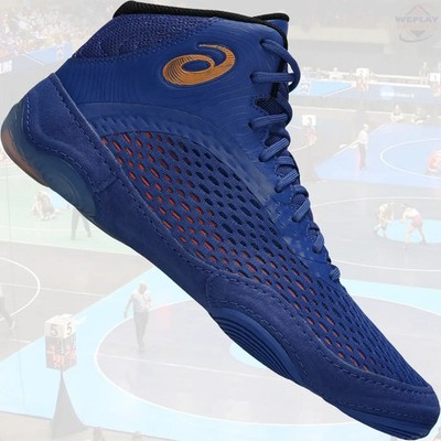Asics Split Elite Wrestling Shoes - Blue Orange # 1081A066-400 Free ...