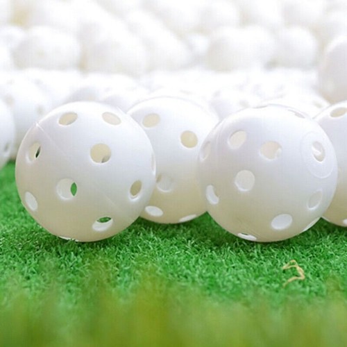 1-100X White Airflow Hollow Perforated Plastic JL Golf Practice Training Balls | eBay UK