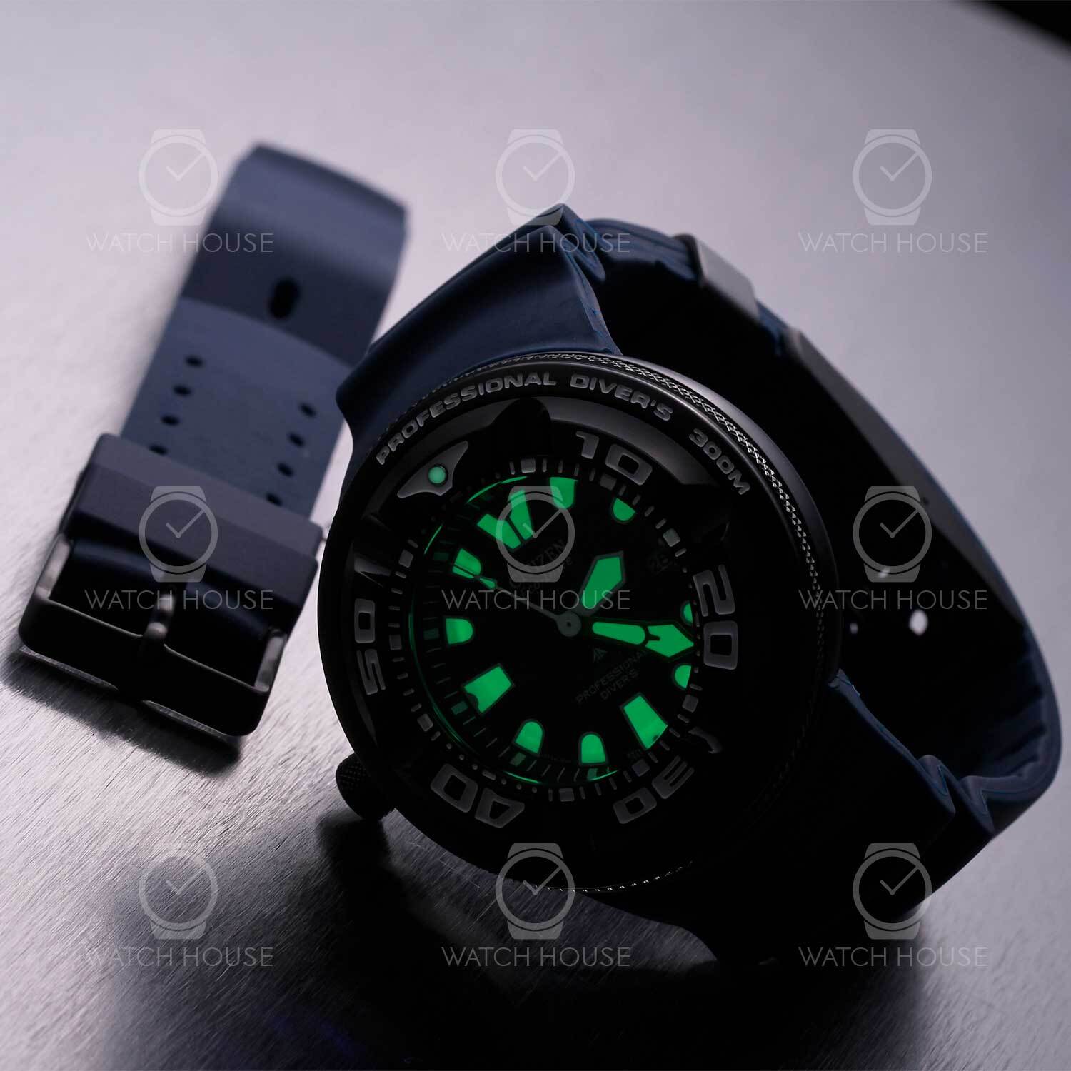 Citizen Promaster Heliumgas 300m Taucheruhr BJ8055-04E Schwarz | eBay