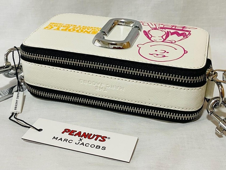 Marc Jacobs Peanuts Snoopy Collab Shoulder Crossbody Bag Tag Genuine ...