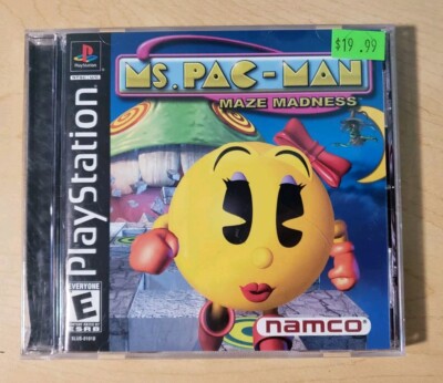 Ms. Pac-Man Maze Madness PS1 PlayStation 1 + Reg Card - Complete CIB ...