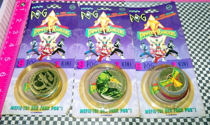 POG Prism Avimage Power Ranger Mighty Morphin 3 Sets: 1 CAP + 8 POGS ...