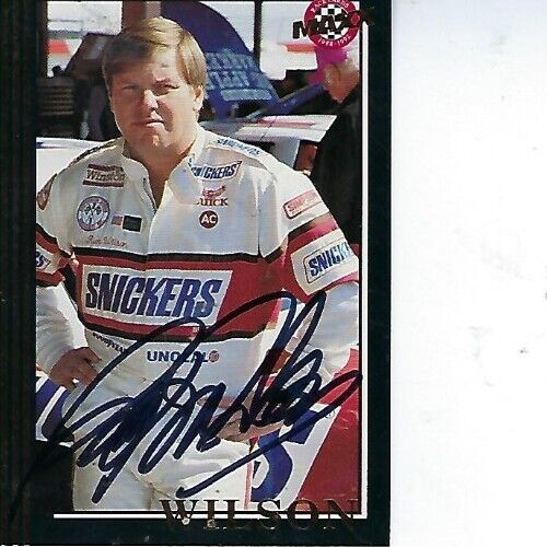 RICK WILSON HAND SIGNED 1992 MAXX 5TH ANNIVERSARY RACING #8 - NASCAR | eBay