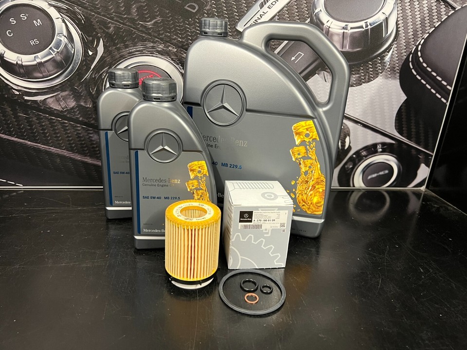 Genuine Mercedes-Benz W205 C-Class C160 C180 C200 Petrol Oil and Filter ...