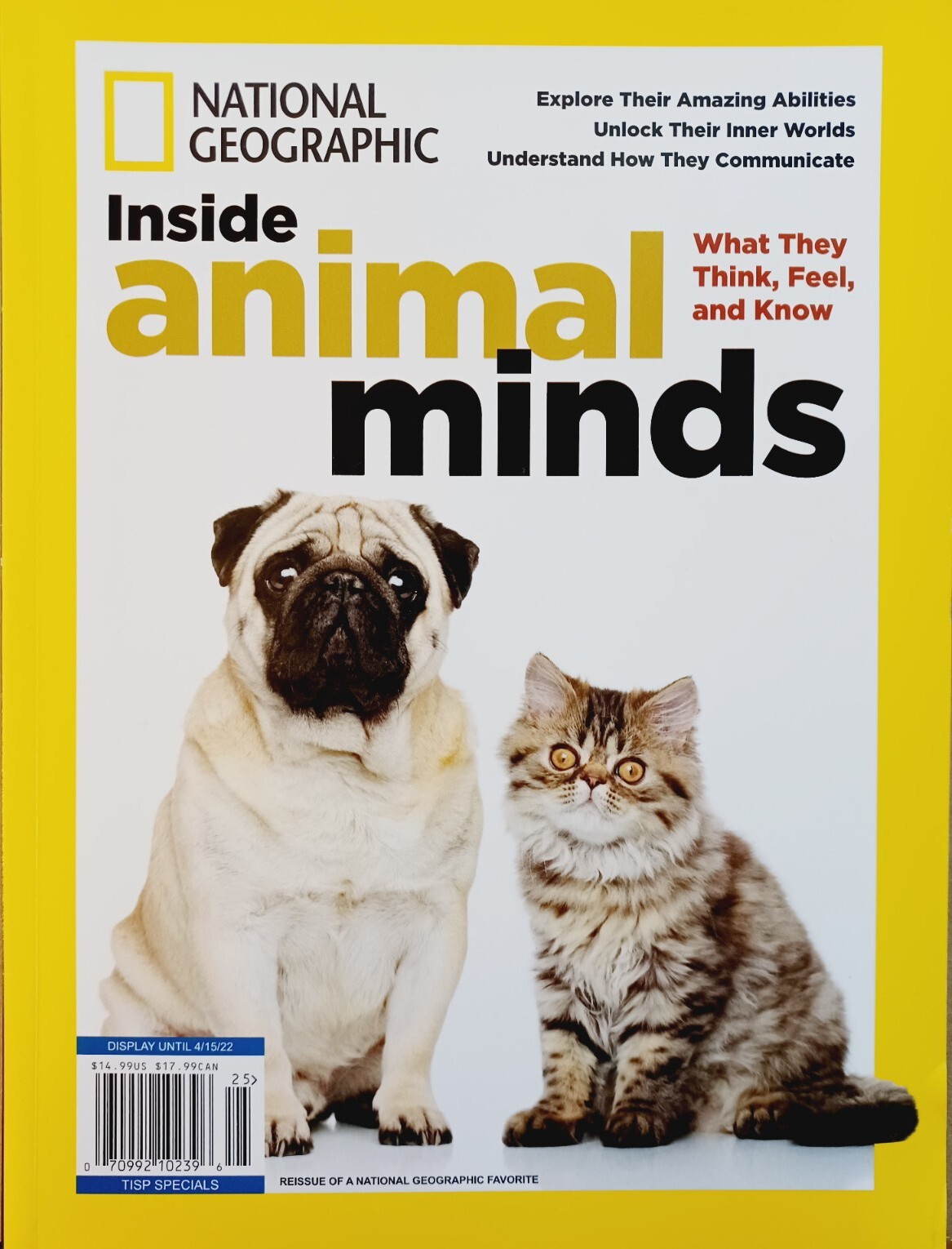 Inside Animal Minds Reissue National Geographic Magazine 4/22 | eBay