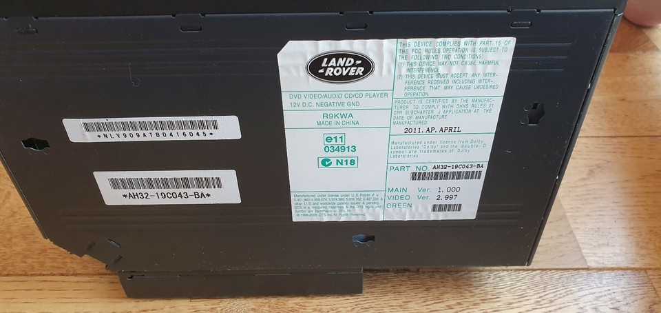 RANGE RANGE L322 REAR ENTERTAINMENT DVD CHANGER DVD PLAYER REPAIR ...