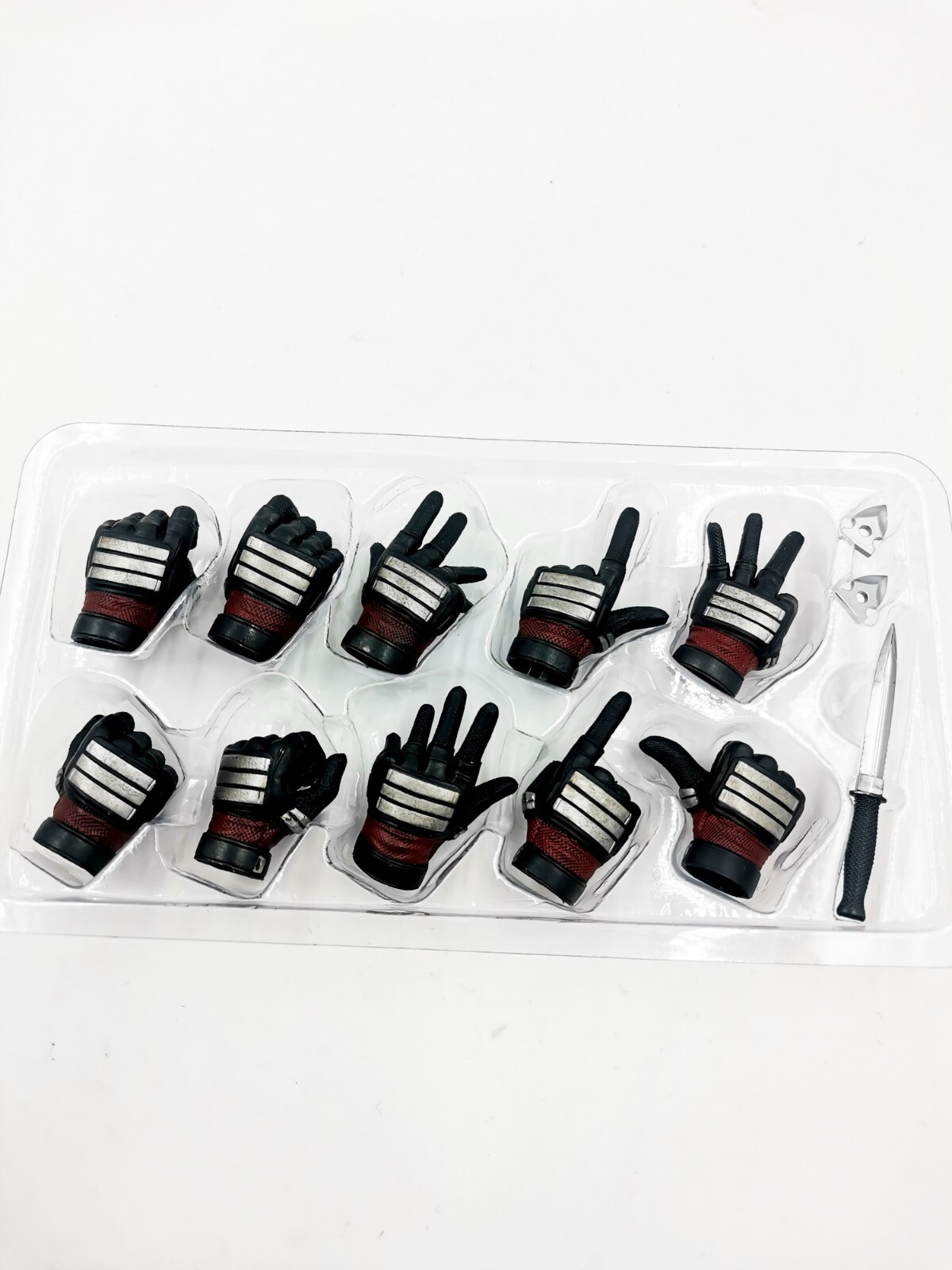 Hot Toys HT MMS490 Deadpool 1/6 Hands Set Dagger Figure Accessories ...