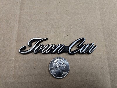 Lincoln OEM Town Car 3.75" Plastic Script Emblem Badge Logo Nameplate ...