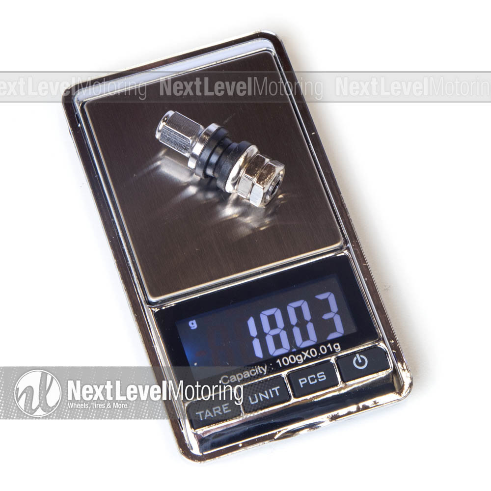 Circuit Performance VS33 Chrome Bolt-In Valve Stems 33mm (Set of 4) 0. ...