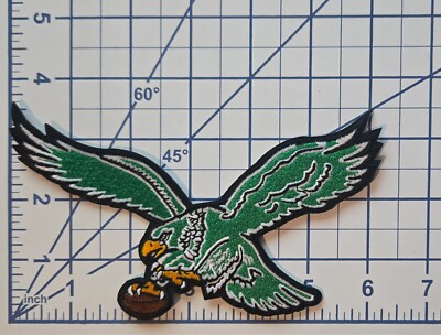Philadelphia Eagles Flying Eagle 6" Iron On Embroidered Patch ~ Free ...