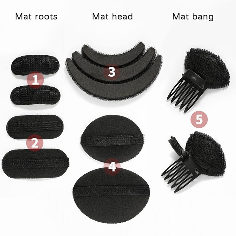 8Pcs/Set Hair Fluffy Sponge Hair Base Styling Insert Tool Hair Puff ...