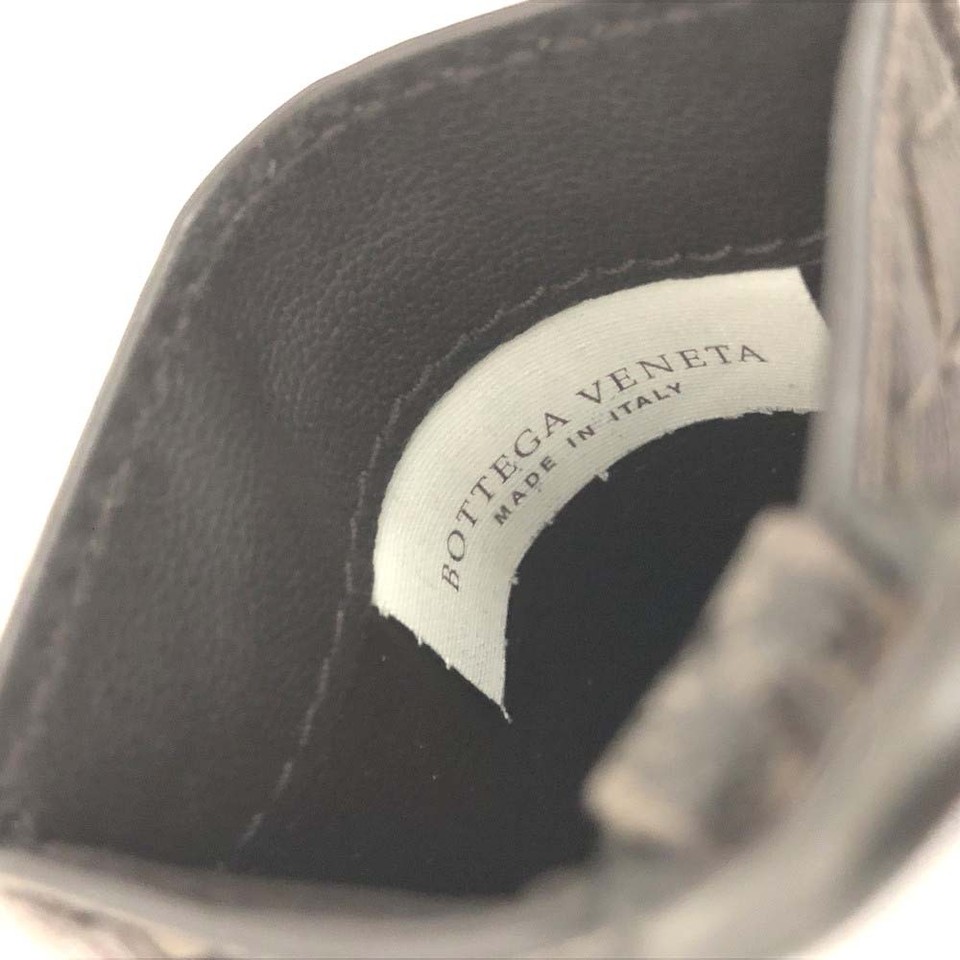 EGA Bottega Veneta Intrecciato Lambskin Card Case Holder Brown/9CA0673 ...